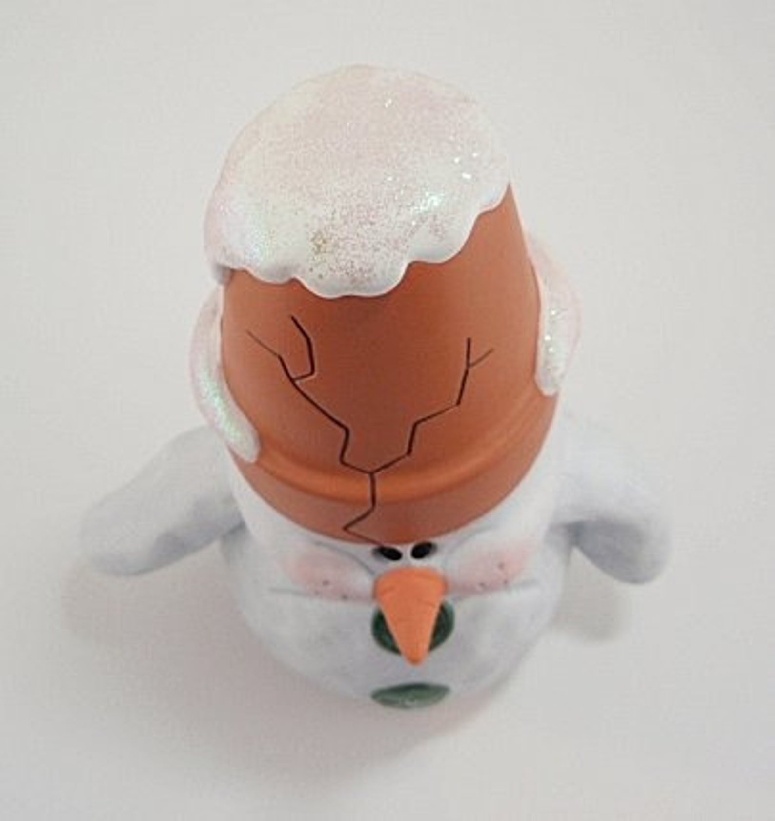Snowman With a Garden Pot Hat - Etsy