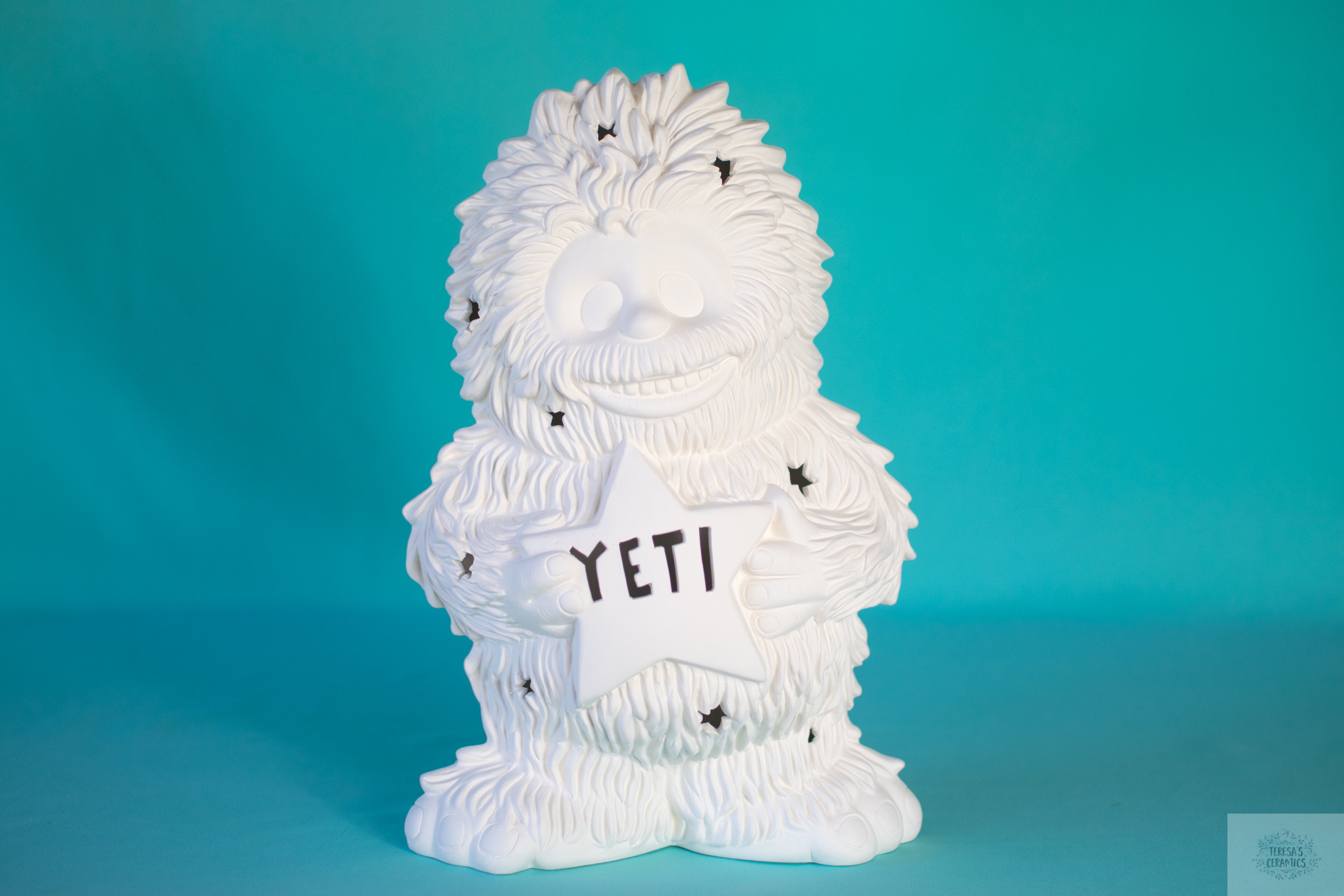 Large Bisque Yeti Ready To Paint Holiday Paint Project | Etsy