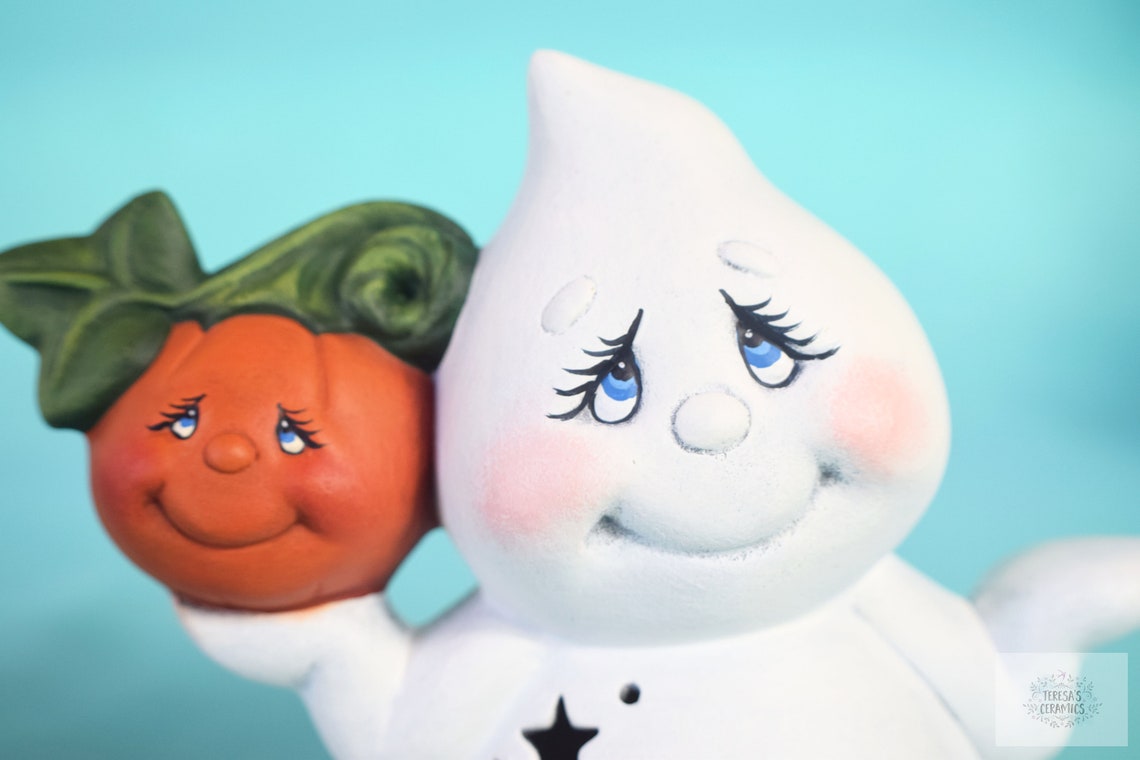 Ceramic Ghost Luminary | Tea Light Ghost | Spooky Halloween Decor - Etsy