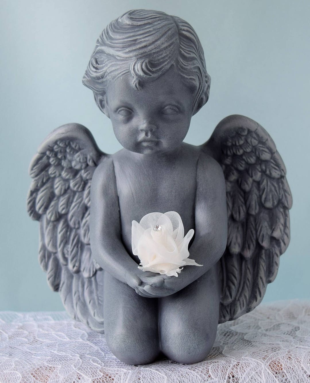 Ceramic Cherub, Angel Decor, Vintage Cherub, Gift for Mom, Mothers Day ...