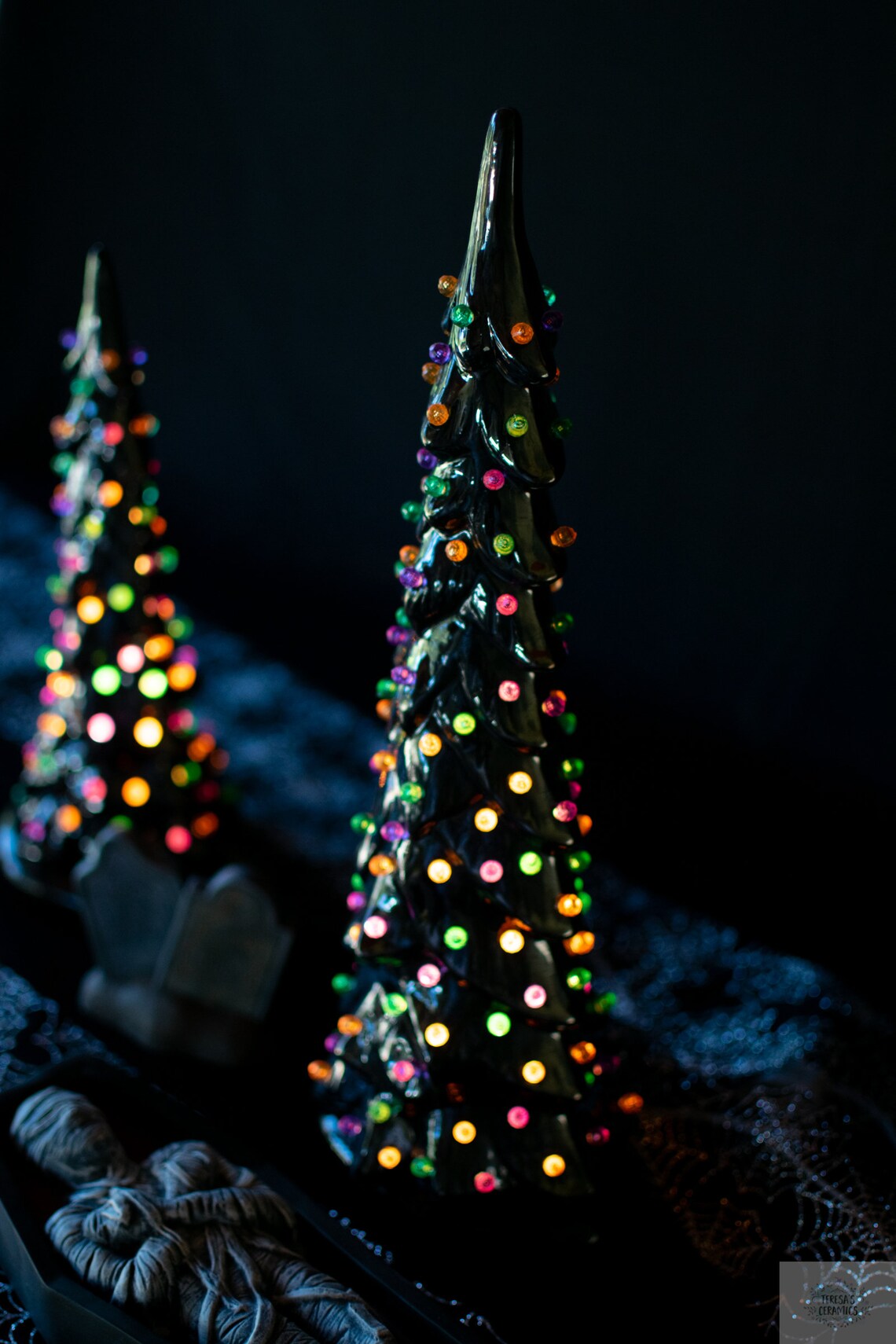 Spooky Halloween Tree Wispy Pine Light - Etsy