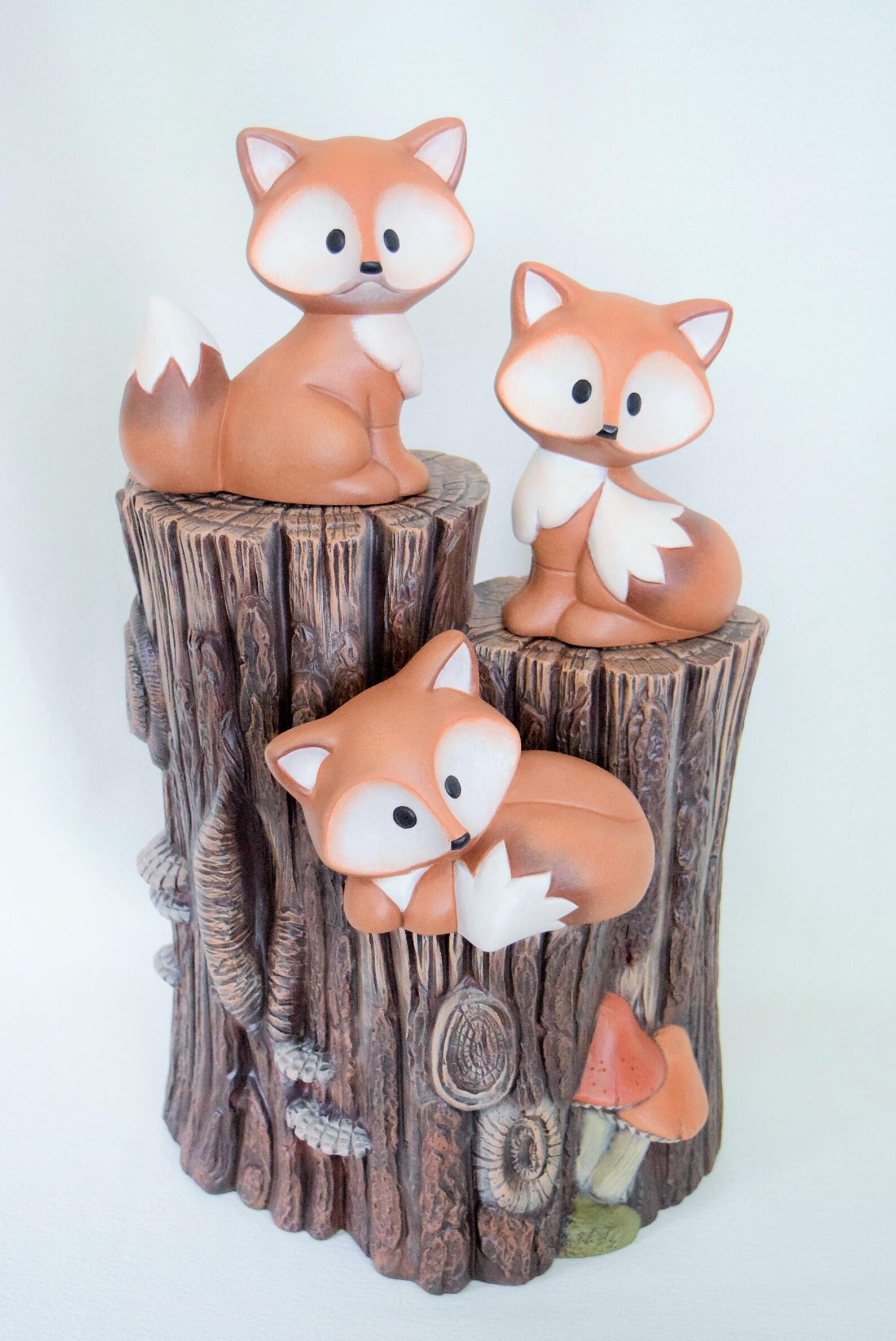 Rustic Woodland Tree Stump Stand: Versatile Wooden Display for Wedding ...