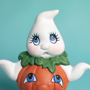 Mini Pumpkin Ghosts | Halloween Boo Babies | Set of Three - Etsy