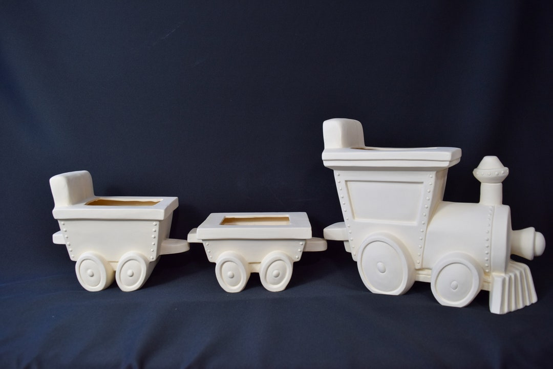 Bisque Train Set | Paint Your Own | Paint Party | Do It Yourself ...