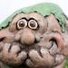 See No Evil Rock Face Funny Face Garden Stone Decor Yard Art With ...