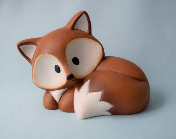 Ceramic Fox for Fox Sake Fox Home Decor Fox Yard Art - Etsy