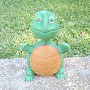 Bobble Head Turtle - Ceramic Bobble Head - Hand Painted Nursery Decor ...