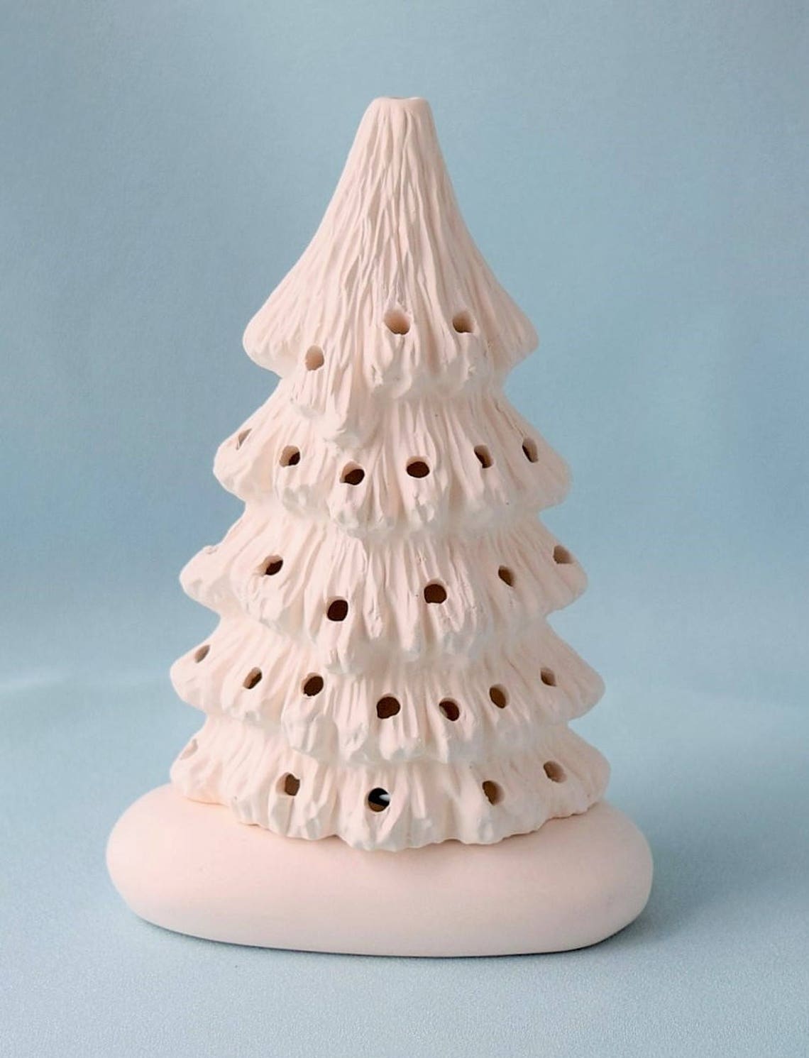Ceramic Christmas Tree in Bisque 5.75 Inches Tall Tree - Etsy