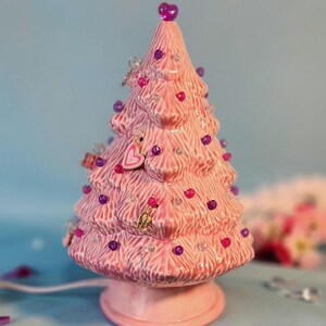 Valentine Charm Tree | Pink Tabletop Tree With Valentine Charms ...