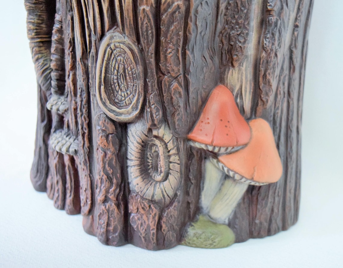 Rustic Woodland Tree Stump Stand: Versatile Wooden Display for Wedding ...