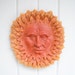 Sun Face Plaque Yard Art Wall Hanging Leo Aries Sagittarius Sun Plaque Outdoor Wall Decor Fire ...