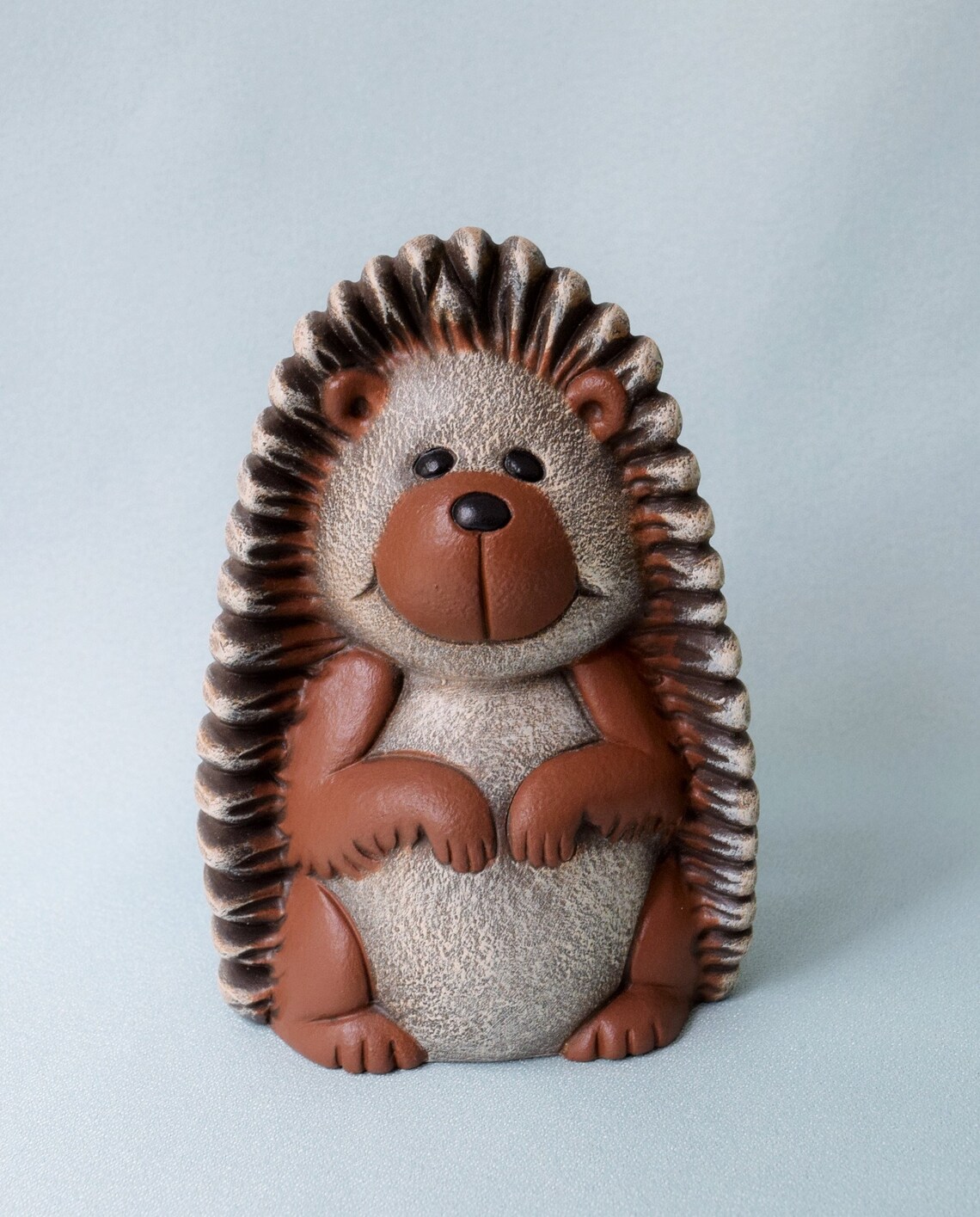 Ceramic Hedgehog Yard Art Cute Hedgehogs Outdoor Decor - Etsy