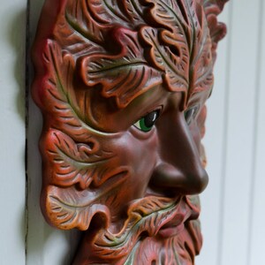 Oak Leaf Man | Wall Hanging | Garden Decor | Fall Leaves | Colorful ...