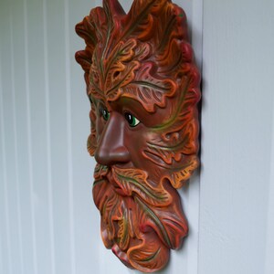 Oak Leaf Man | Wall Hanging | Garden Decor | Fall Leaves | Colorful ...