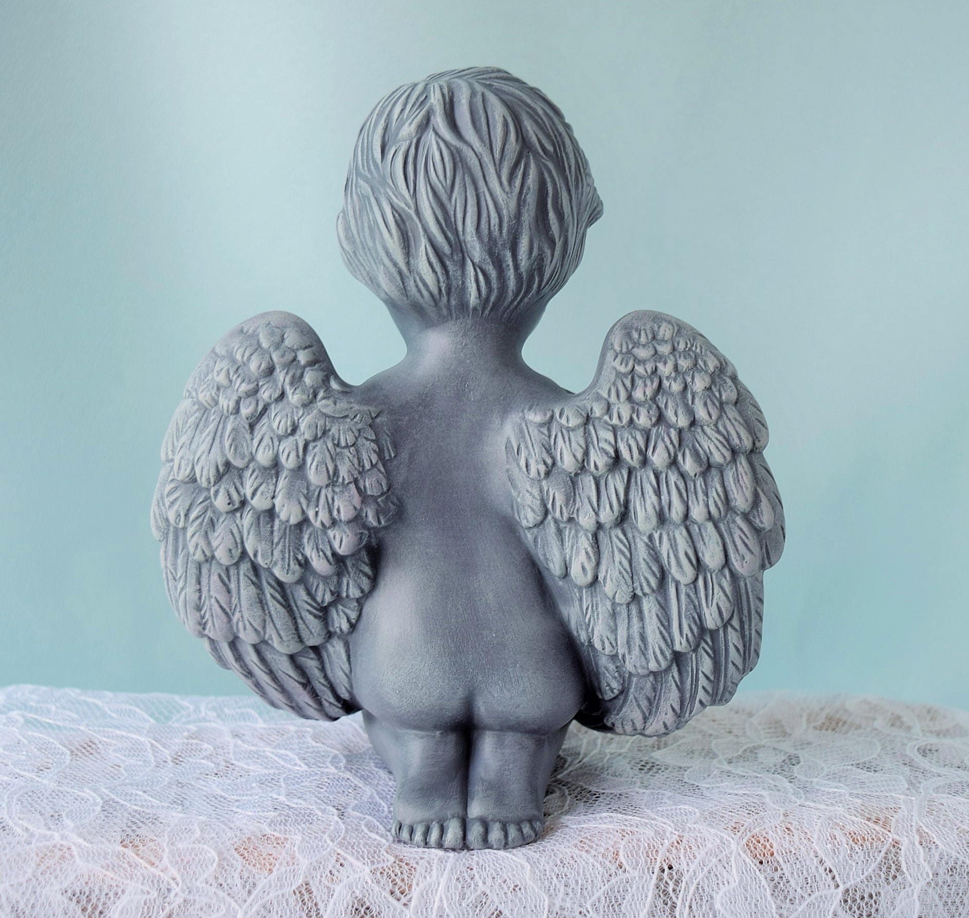 Ceramic Cherub, Angel Decor, Vintage Cherub, Gift for Mom, Mothers Day ...