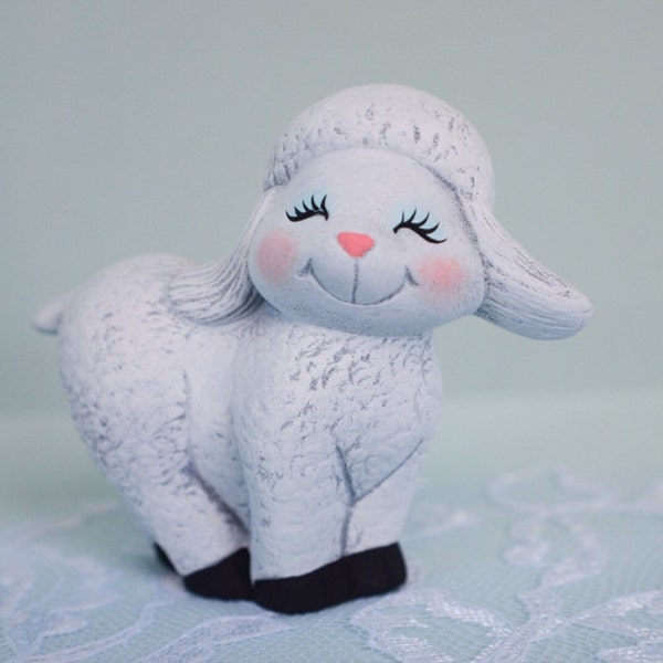Ceramic Lamb - Etsy