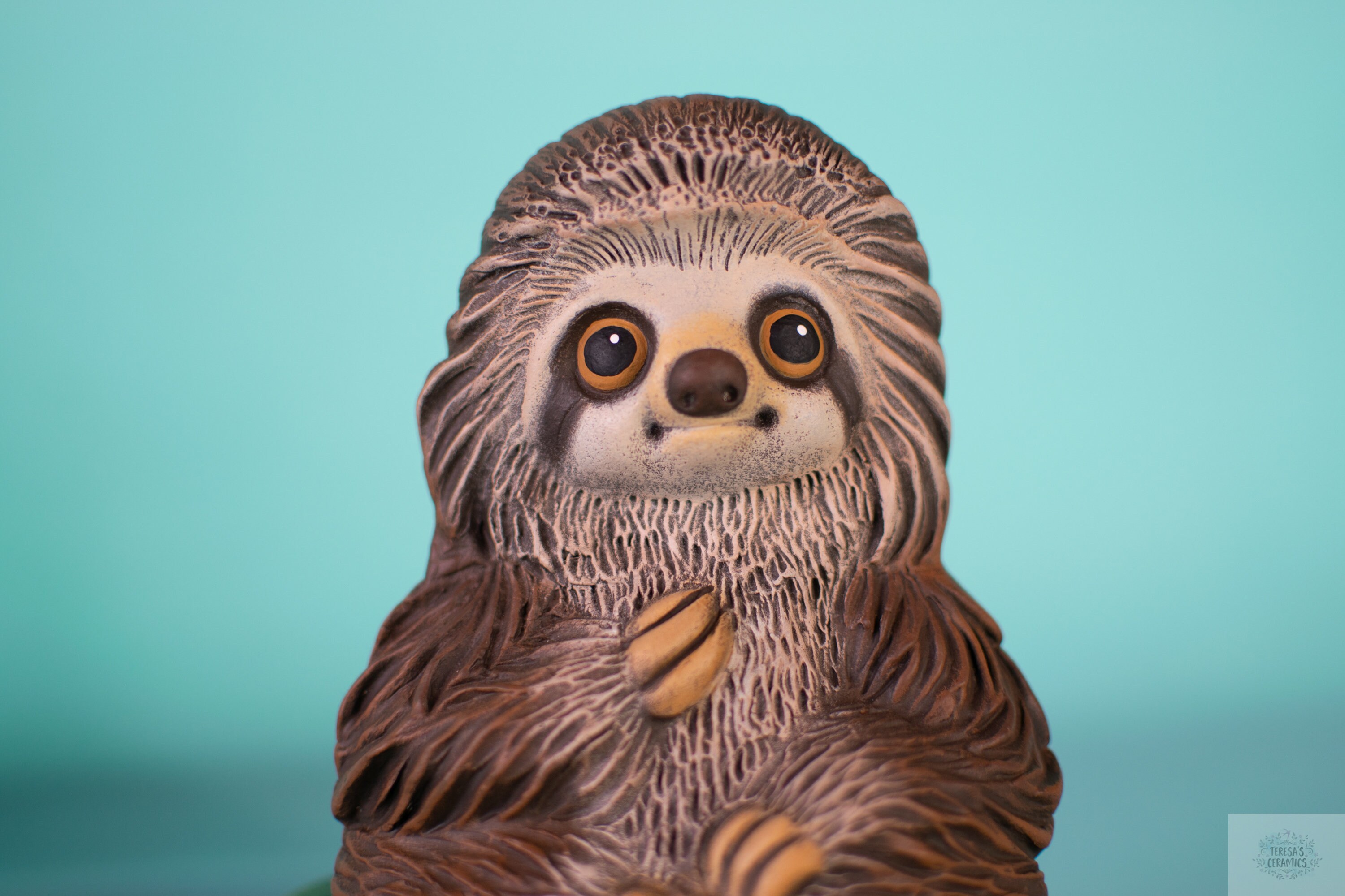 Small Garden Sloth Ceramic Garden Statue Sloth Yard Art | Etsy