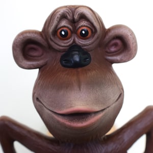 Monkey - Bobble Head - Ceramic - Hand Painted Art - Fine Art Ceramics ...