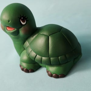 Cute Ceramic Turtle | Yard Turtle | Woodland Ceramics - Etsy