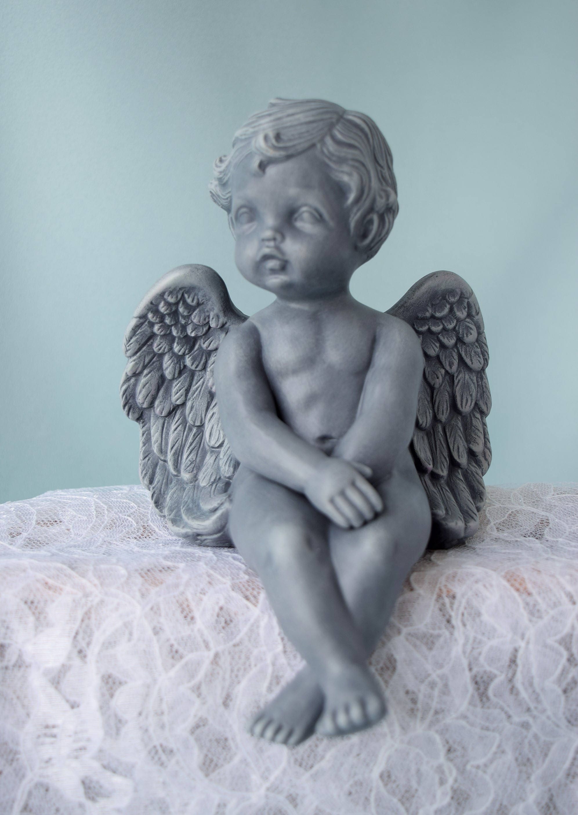 Cherub Statue Valentines Decor Valentines Day Gift for Her | Etsy
