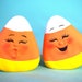 Candy Corn Cuties | Ceramic Fall Set | Halloween Decor - Etsy