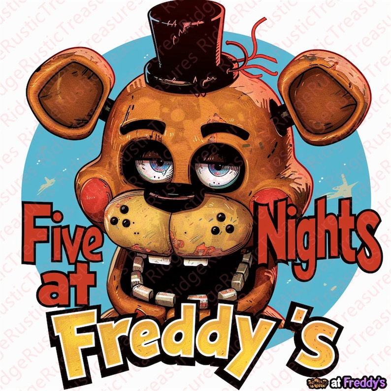 FNAF Png, Five Nights at Freddy's PNG, 300DPI High Quality Image, Mug T ...