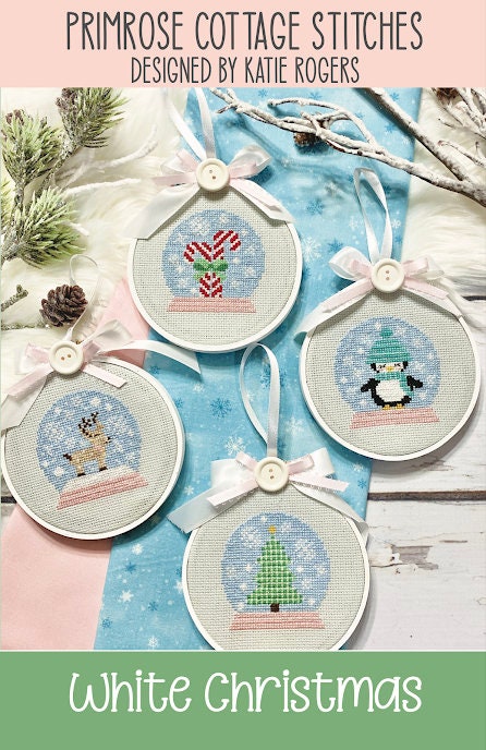 White Christmas 2021, Primrose Cottage Stitches, 20% off Retail, Chart ...