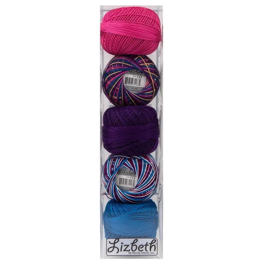 Lizbeth Tatting Thread, Size 10. 5 Color Asst. TWILIGHT SKY, Free Shipping - Etsy