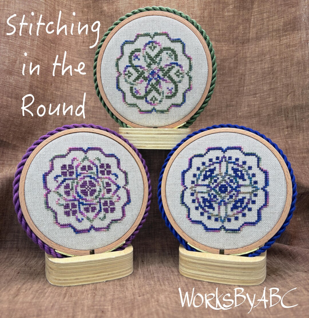 Worksbyabc, STITCHING in the ROUND, With 3 Free Wooden Rounds - Etsy