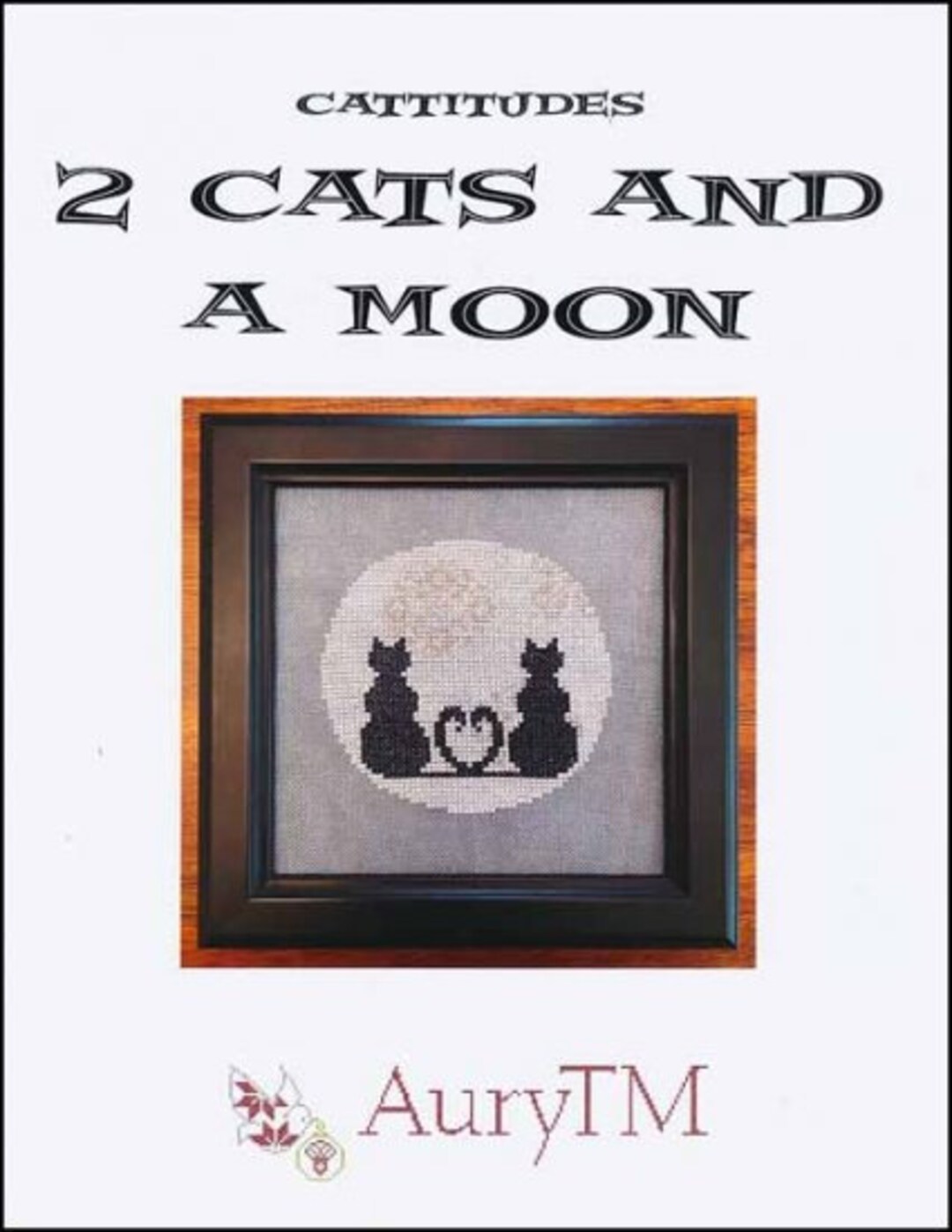Cattitudes 2 Cats and a Moon, 25% Off, AURYTM - Etsy