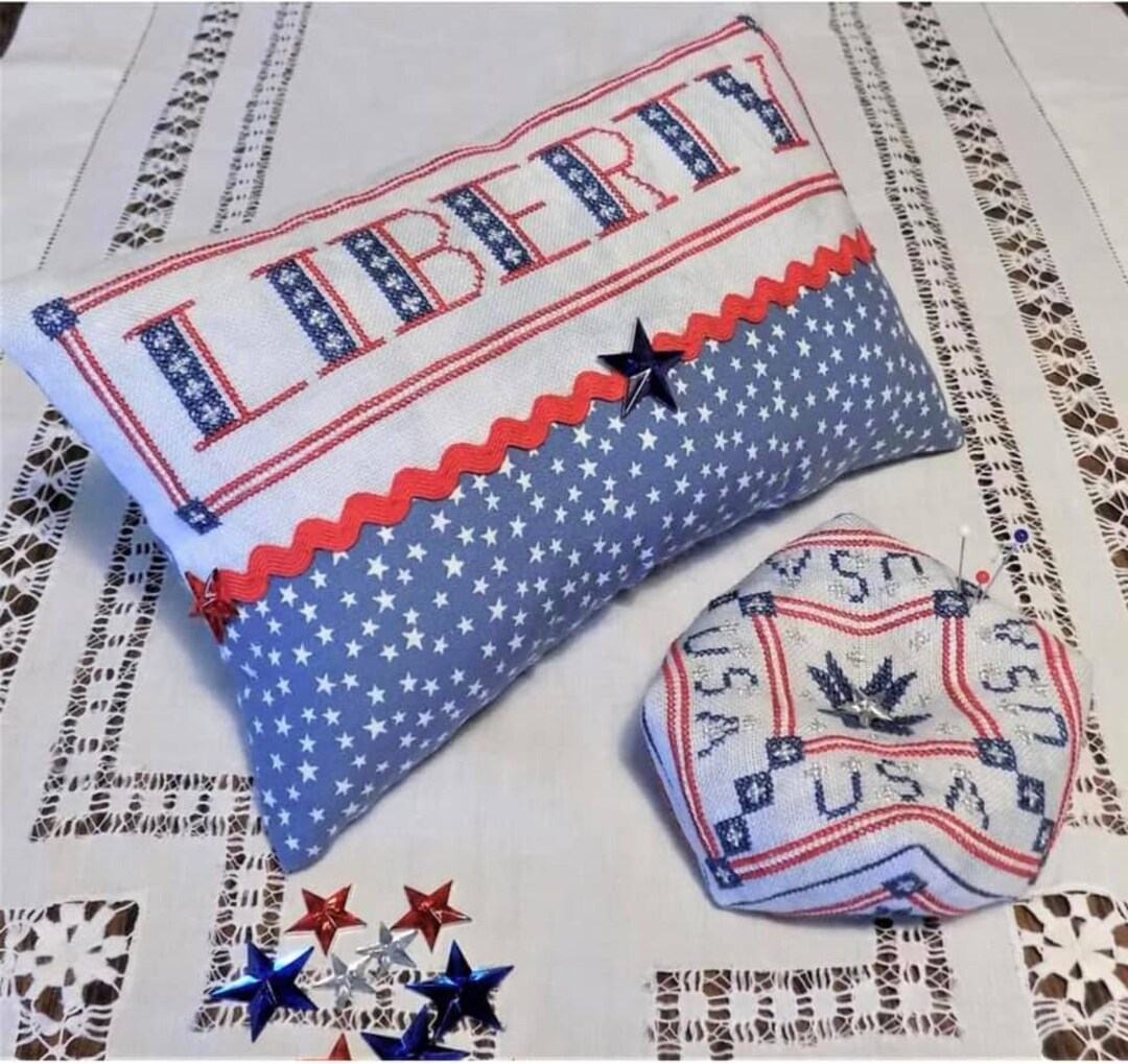 The Nebby Needle STAR SPANGLED DUO New on the Market, 20% Off - Etsy