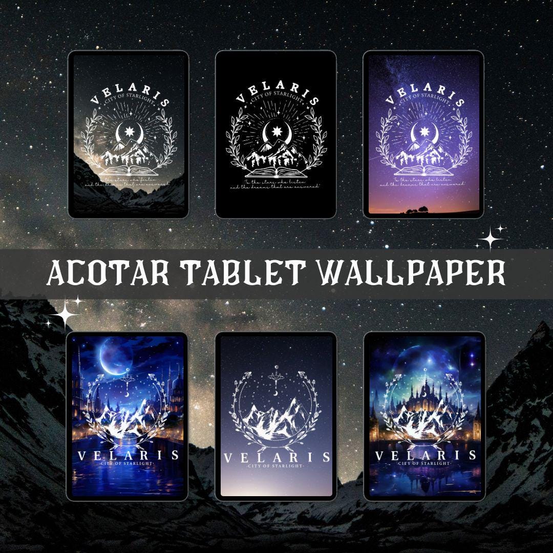 Acotar iPad Tablet Wallpaper Bundle | Velaris Lockscreens | Acotar ...