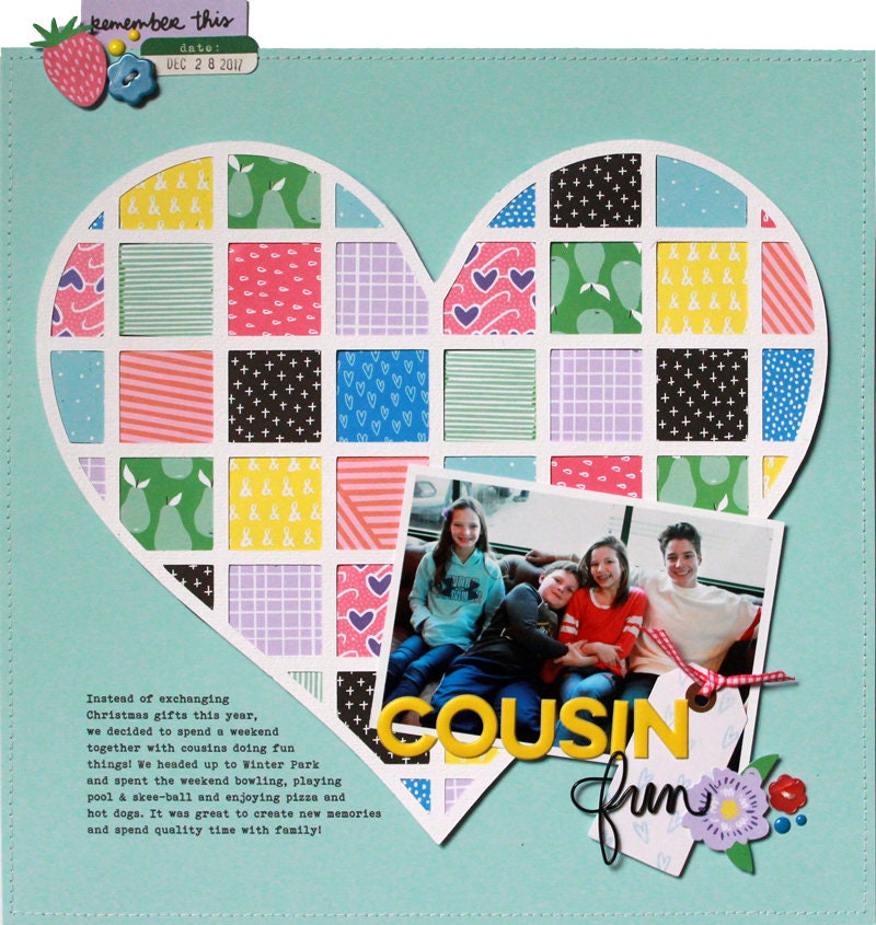 Heart Grid Background Cut File for Scrapbooking or Papercrafting - Etsy