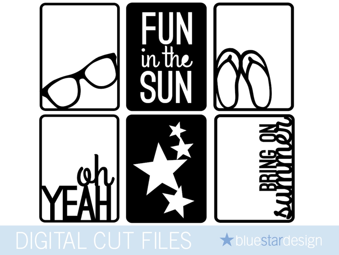 Fun in the Sun Cards (3x4) for Project Life & Scrapbooking - Etsy