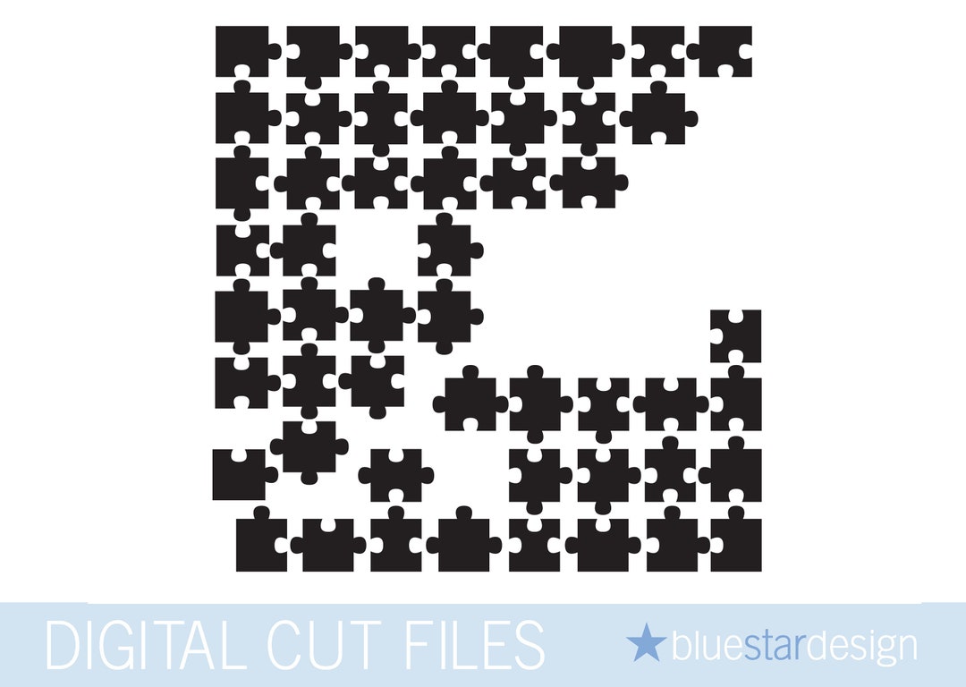 Jigsaw Puzzle Cut Files for Project Life & Scrapbooking - Etsy