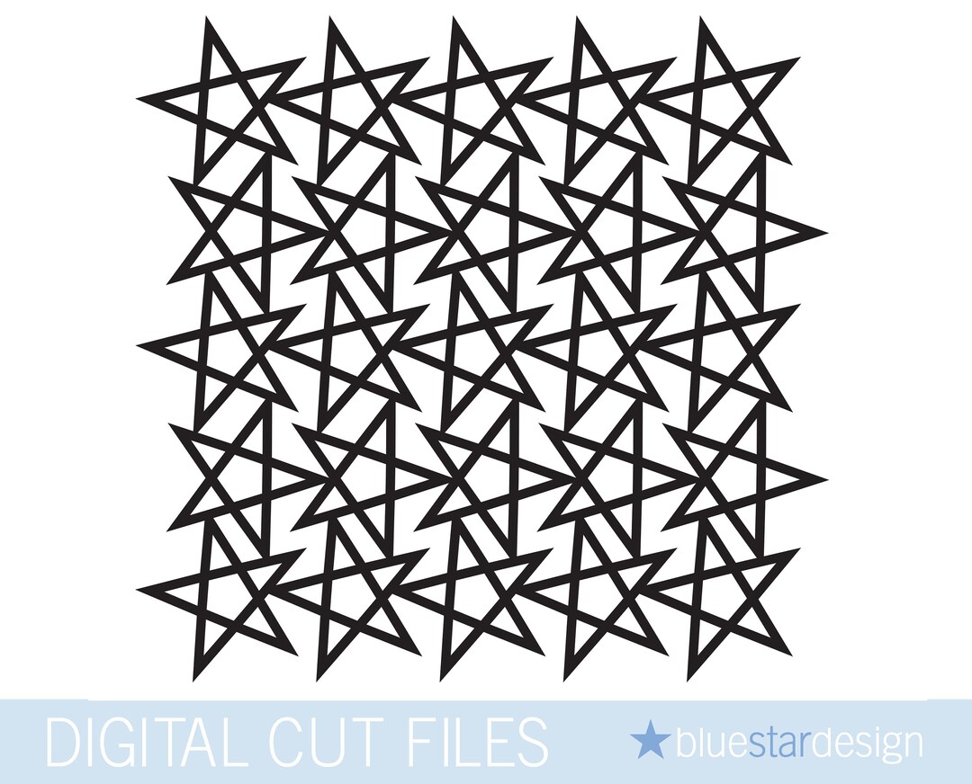 Star Grid Digital Cut Files for Scrapbooking & Project Life - Etsy