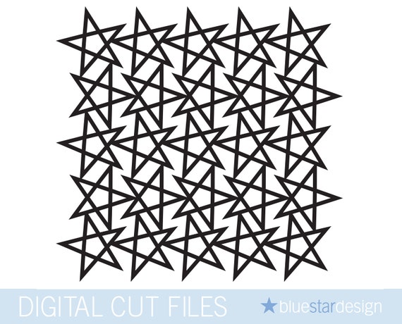 Star Grid Digital Cut Files for Scrapbooking & Project Life | Etsy