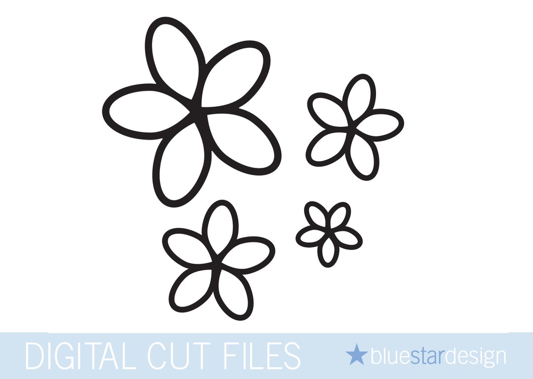 Flower Cut Files for Project Life & Scrapbooking - Etsy