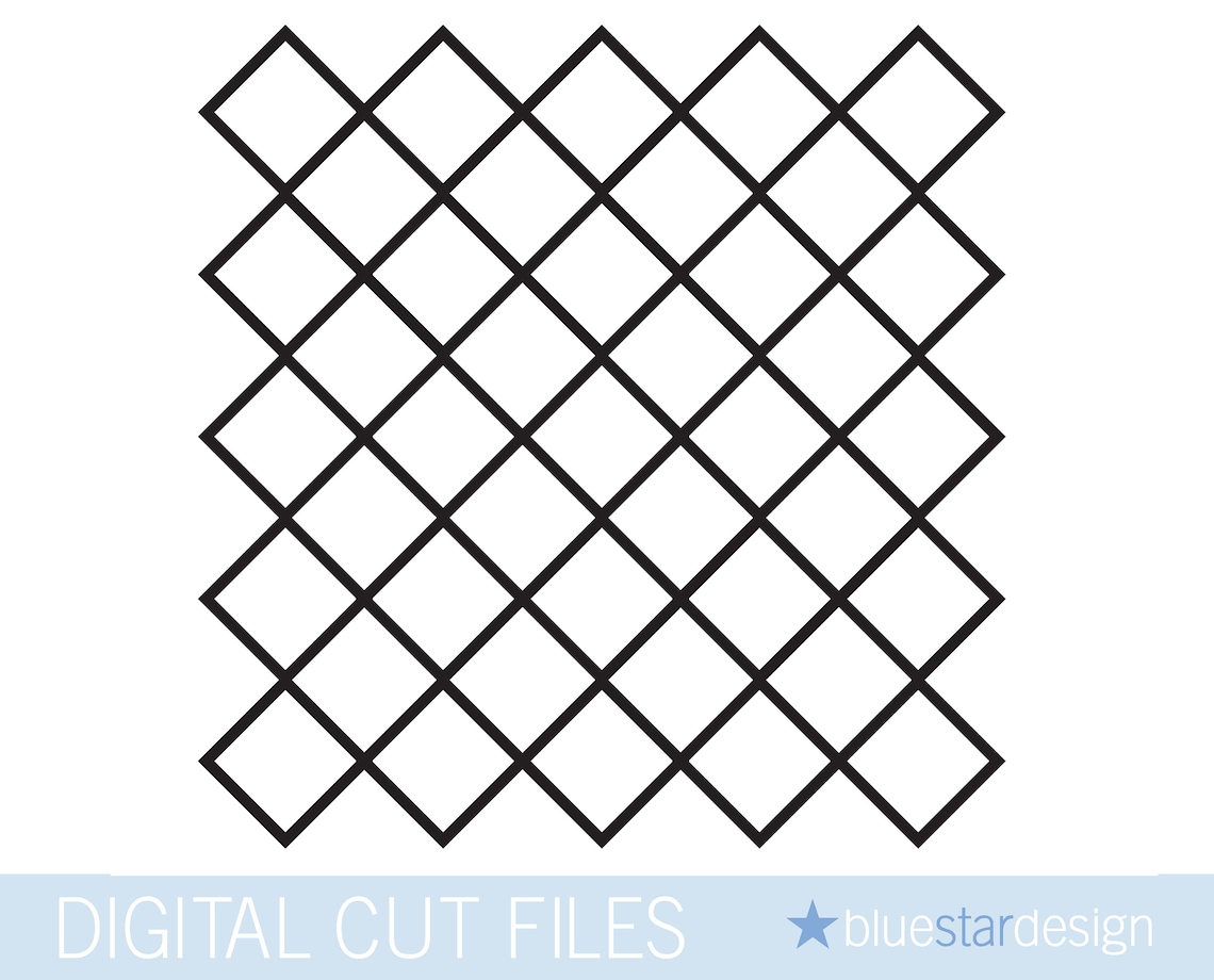 Diamond Grid Background Cut File for Scrapbooking - Etsy