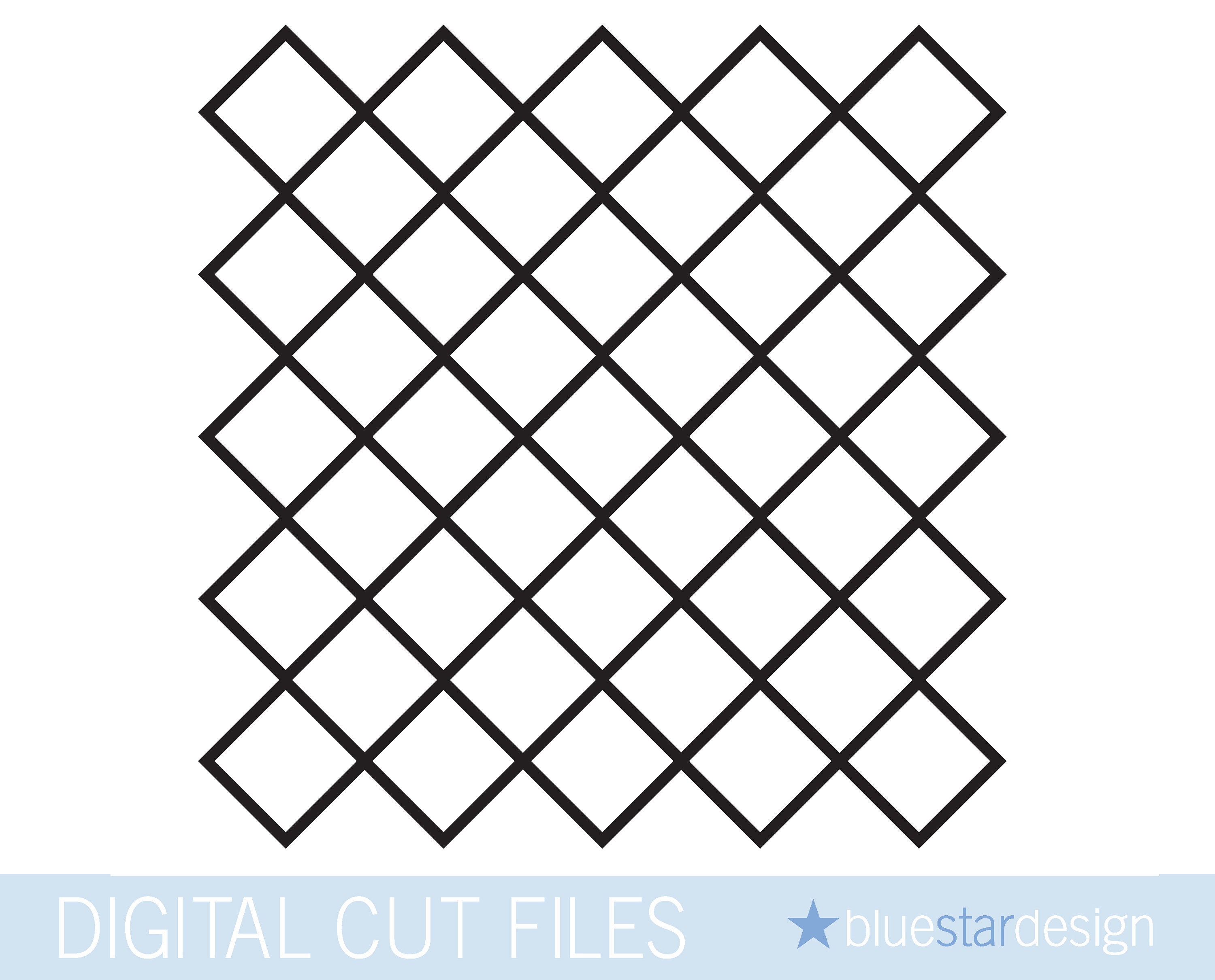 Diamond Grid Background Cut File for Scrapbooking - Etsy UK