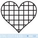 Heart Grid Background Cut File for Scrapbooking or Papercrafting - Etsy