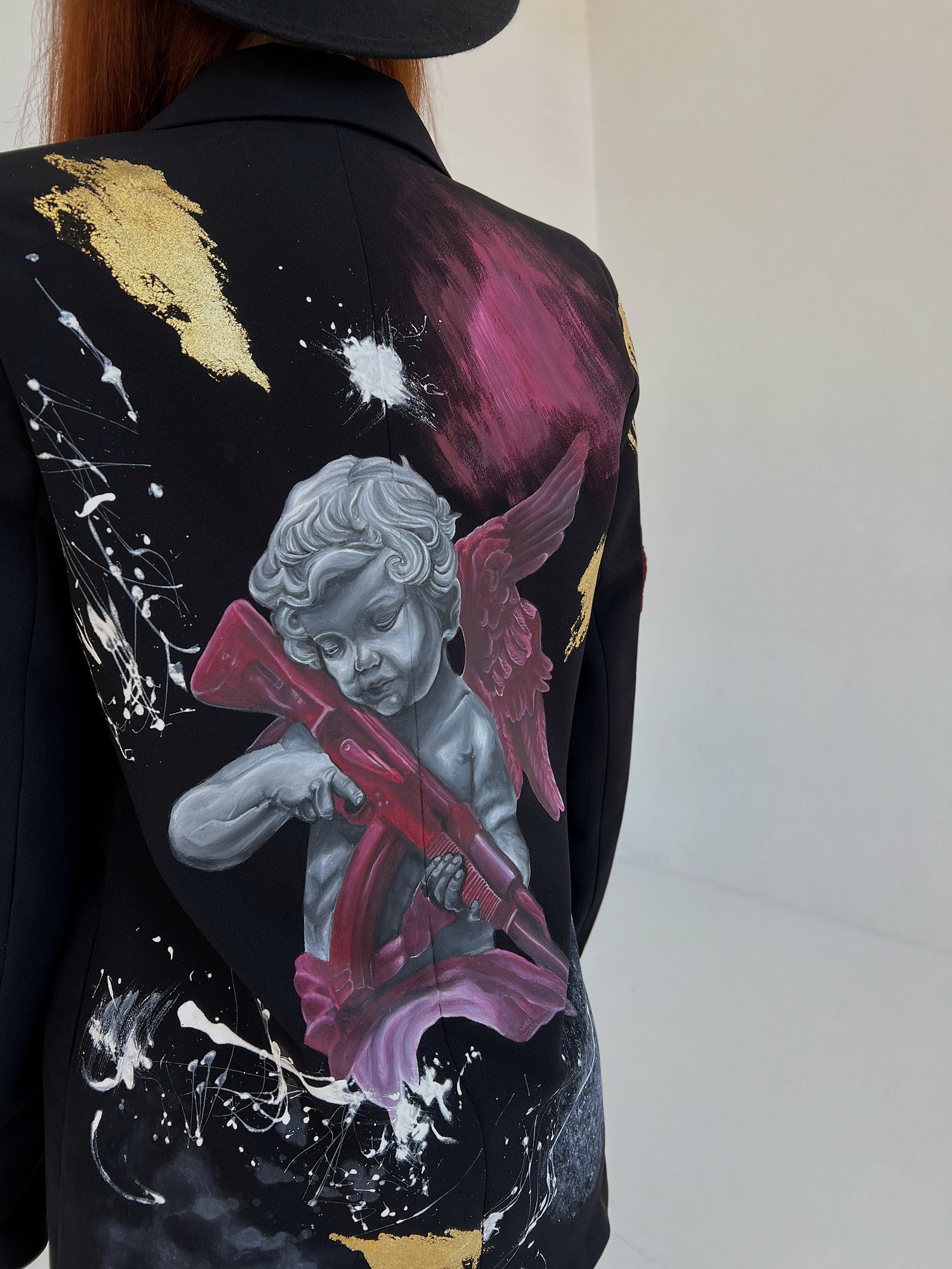 Custom Hand Painted Jacket, Women's Blazer, Hand Painted Custom Clothes ...