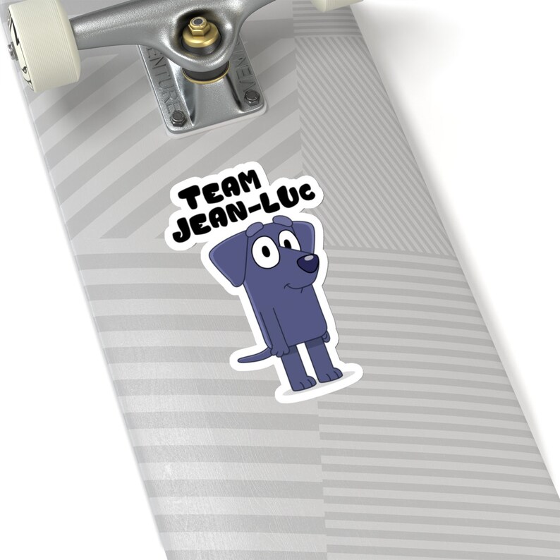 Bluey team Jean-luc Kiss-cut Sticker - Etsy