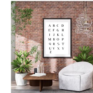 Alphabet Poster, Educational Printables, Kids Learning Tools, Printable ...