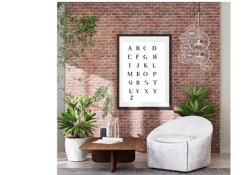 Alphabet Poster, Educational Printables, Kids Learning Tools, Printable ...