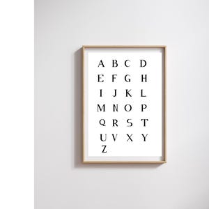 Alphabet Poster, Educational Printables, Kids Learning Tools, Printable ...