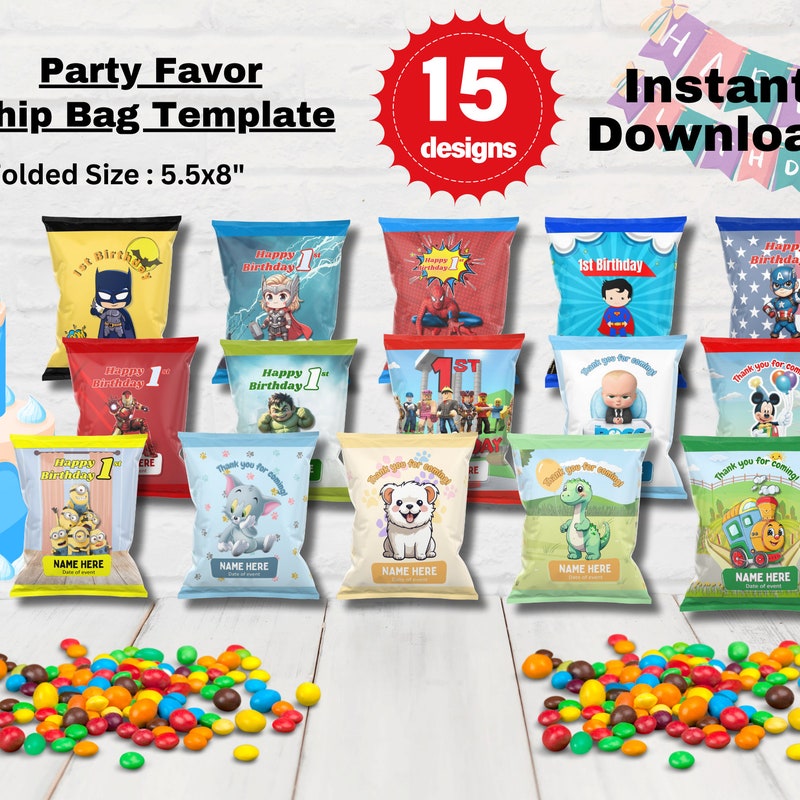 Superhero Chip Bag - Etsy