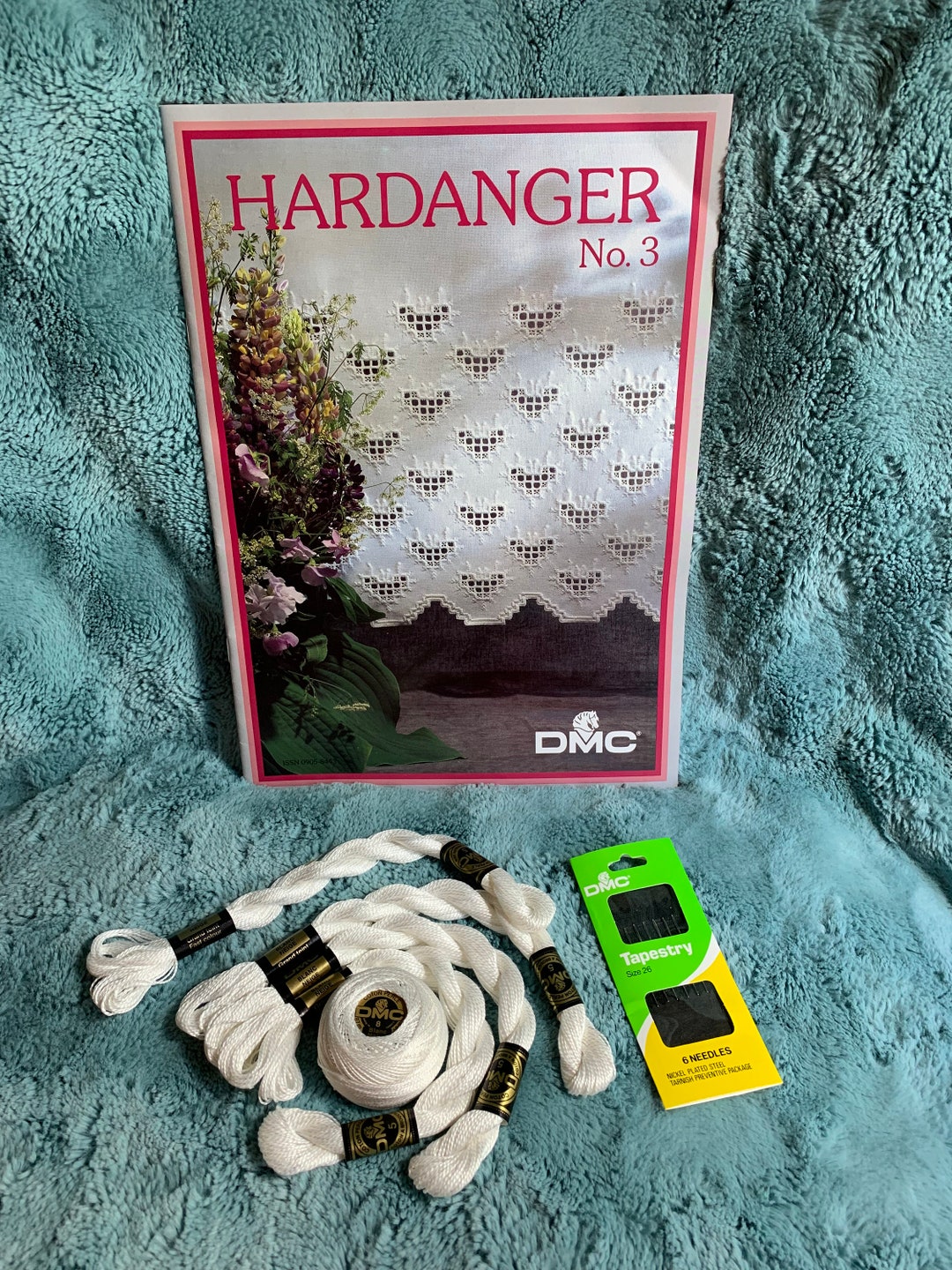 DMC Hardanger Kit - Hardanger No. 3 Book, Pearl Cotton Floss, Tapestry ...