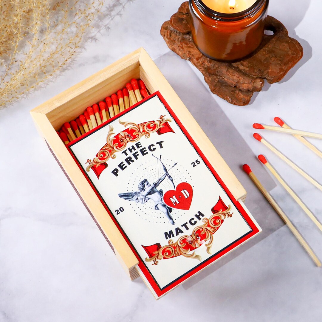 Personalized Matchbox, Couples Matchbox Personalized, Custom Wood ...