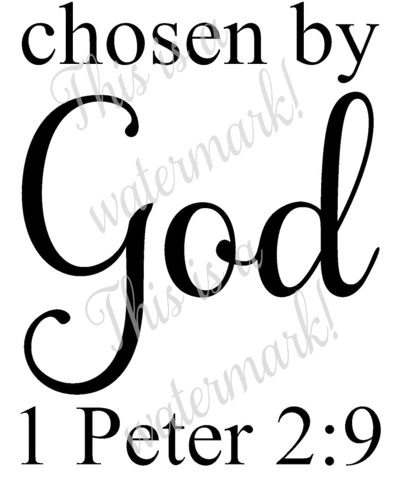 Chose by God Silhouette Cricut SVG File Digital Download - Etsy